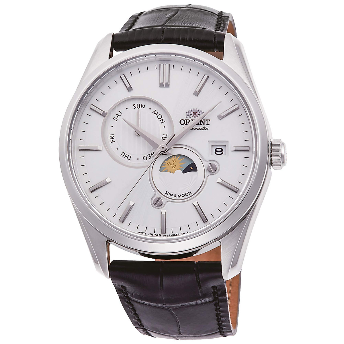 Orient Sun and Moon Automatic Silver Dial Men's Watch RA-AK0305S10B