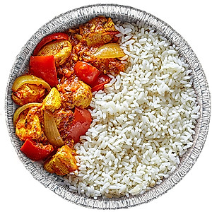 Mr. Miracle Pack of 50 Disposable Aluminum Foil Pans –7 Inch Circular Aluminum Pans, Ideal for Baking, Storing, Heating, Serving, BBQ - Round Foil Pans