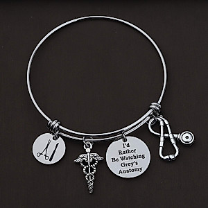 ENSIANTH I’d Rather Be Watching Bracelet Gift for for Fans You are My Person Gift (Anatomy BR)