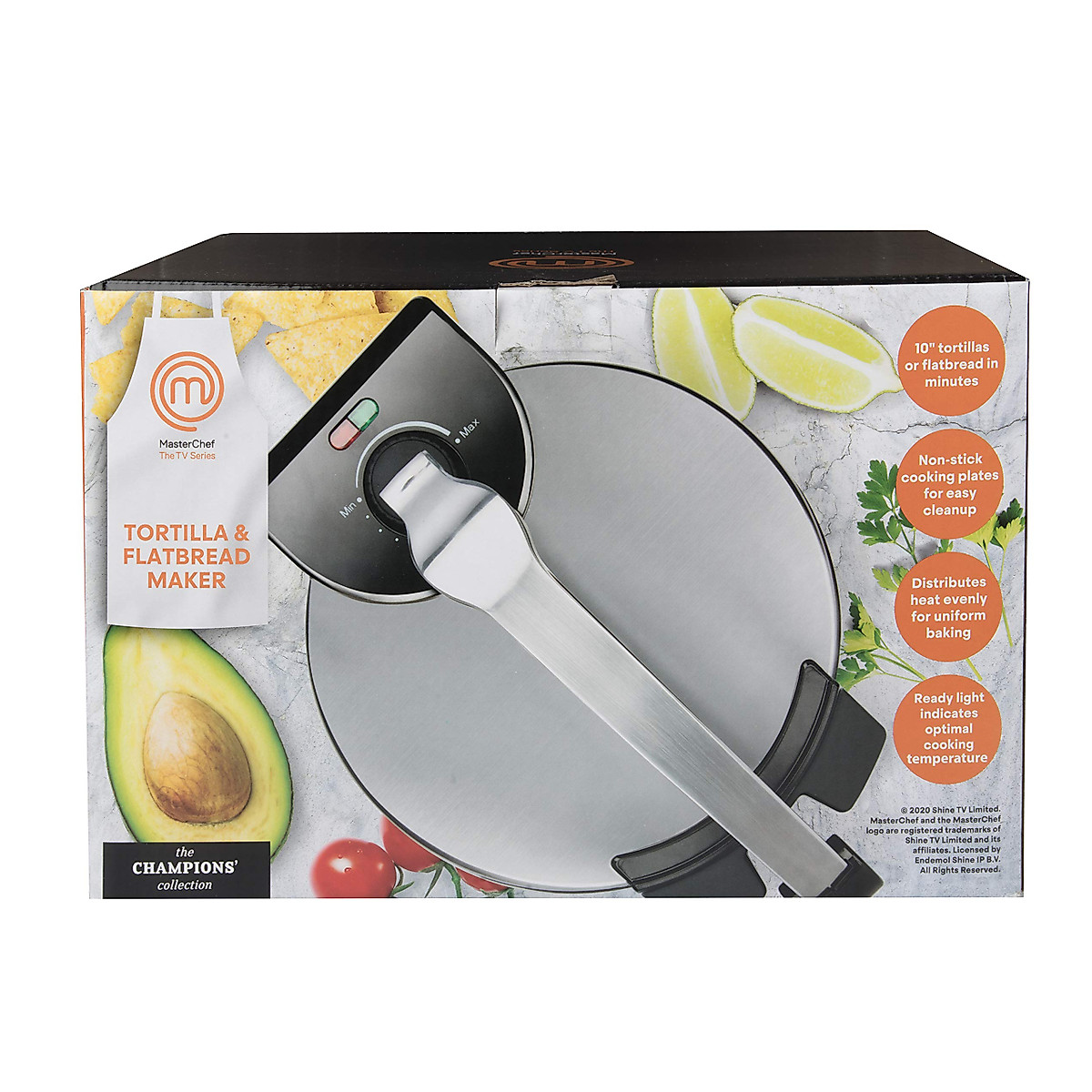 MasterChef Electric Tortilla Maker- Homemade Flatbread, Pitas ...