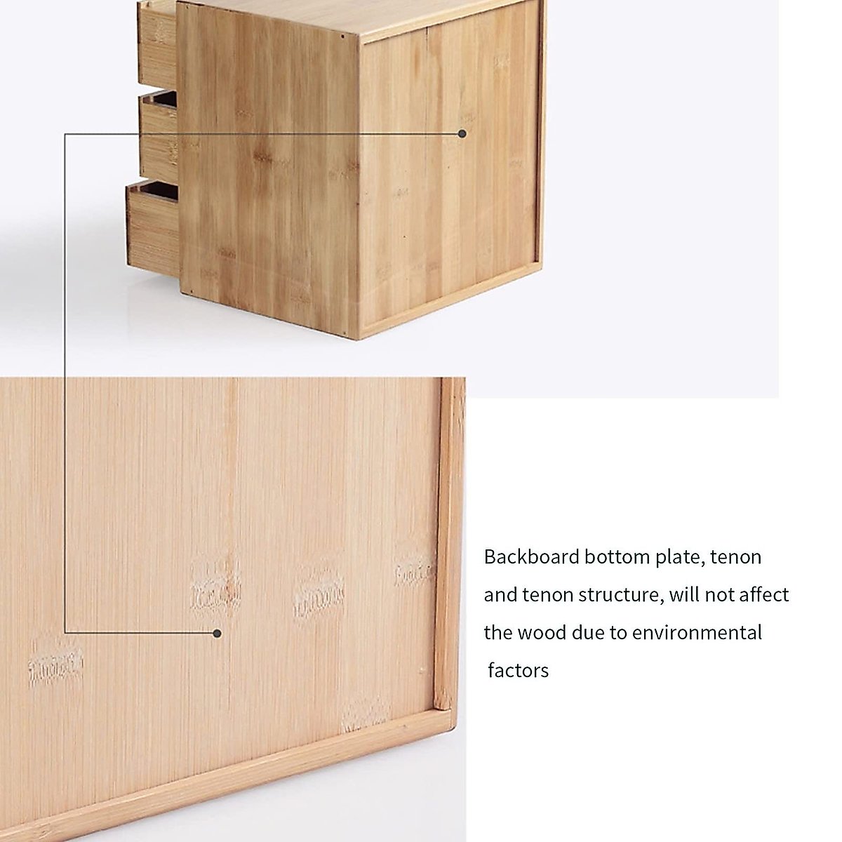 Desktop Storage Box With Drawers - Desktop File Cabinet Organizers, Multi-Layer Drawer Storage Box, Solid Wood Flat File Cabinet, A4 Treatment Storage Cabinet For Home Desktop Office ( Size : 3 layer