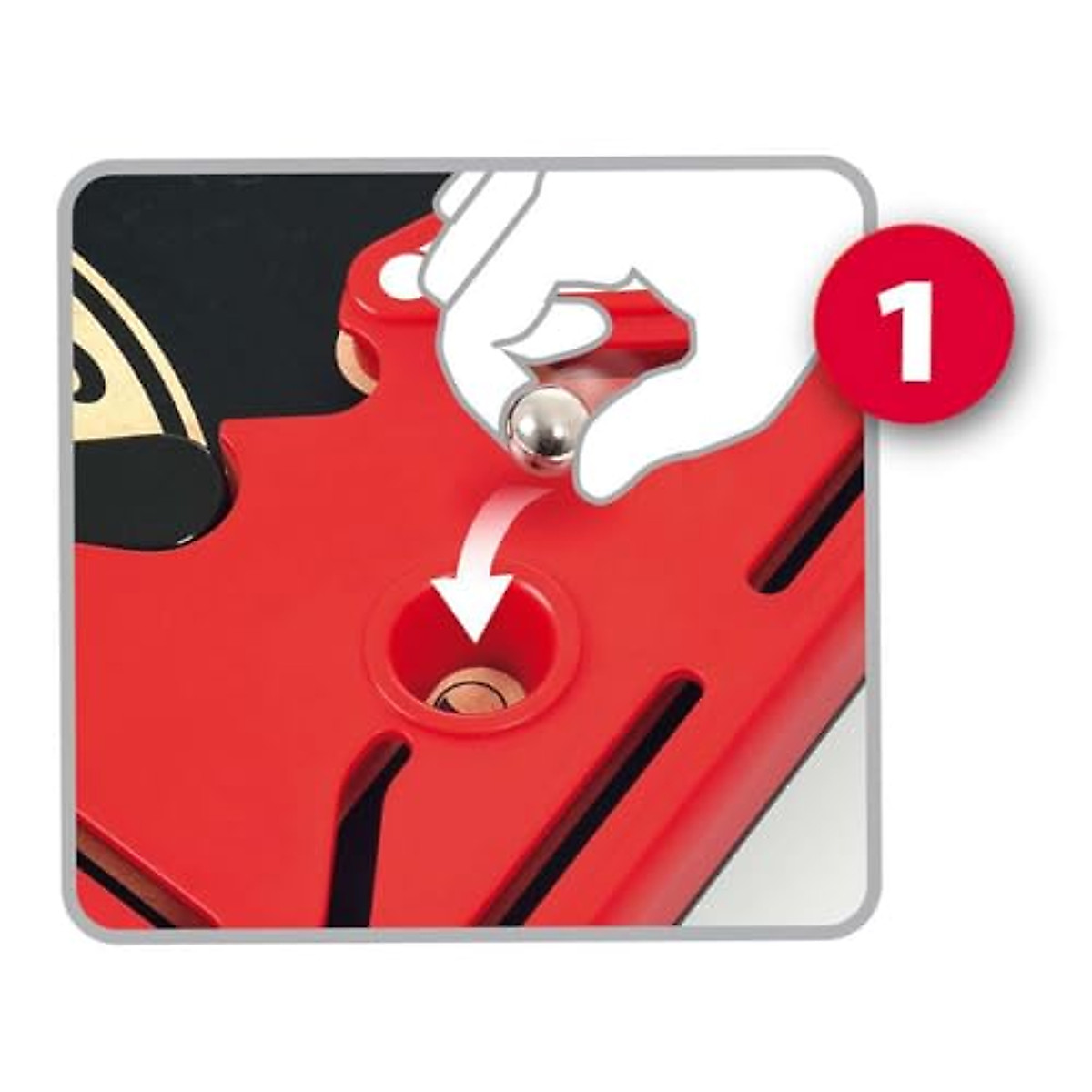 BRIO 34017 Pinball Game - Classic Vintage Arcade Style | Engaging Brain Game for Kids and Adults | Ideal Gift for Ages 6 and Up, Red