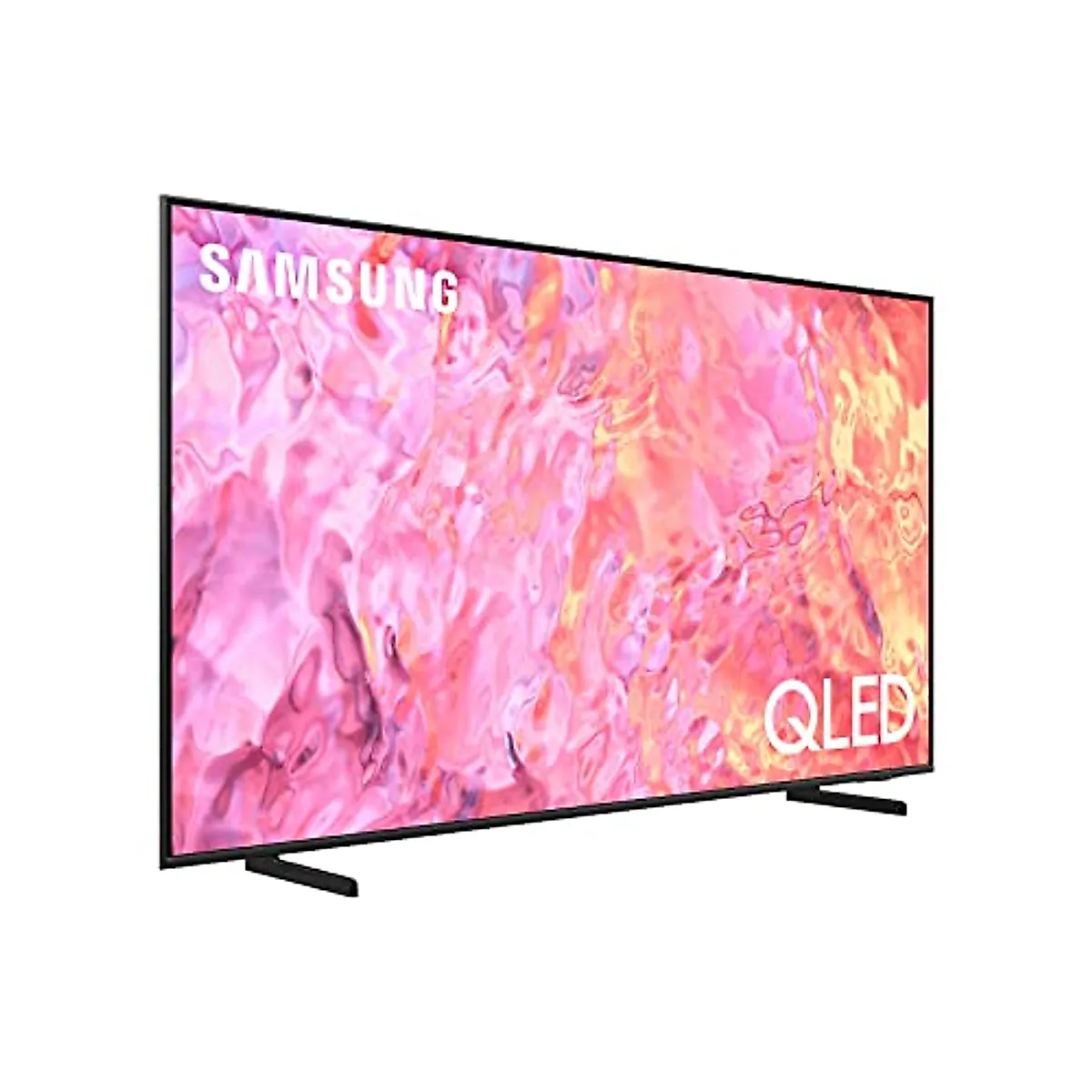 SAMSUNG QN65Q60CAFXZA 65" QLED 4K Quantum HDR Dual LED Smart TV with an Austere 5S-4KHD2-2.5M V-Series 2.5m Premium 4K HDR HDMI Braided Cable (2023)(USED)