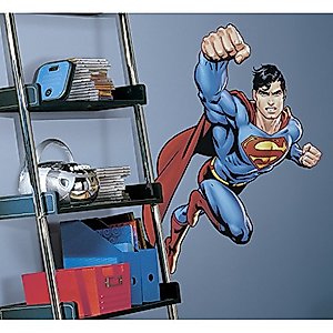 RoomMates RMK1156GM Superman Day Of Doom Peel and Stick Giant Wall Decal