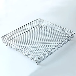 Air Fryer Basket, Air Fryer Basket for Oven,Compatible with Cuisinart TOA-60 Serie/TOA-65 Air Fryer, 304 Food-Grade Air Fryer Stainless Steel Basket, Cooking and Baking for Convection Toaster Oven