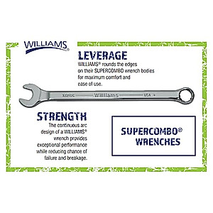 Williams 1216SC Super Combo Combination Wrench, 1/2-Inch