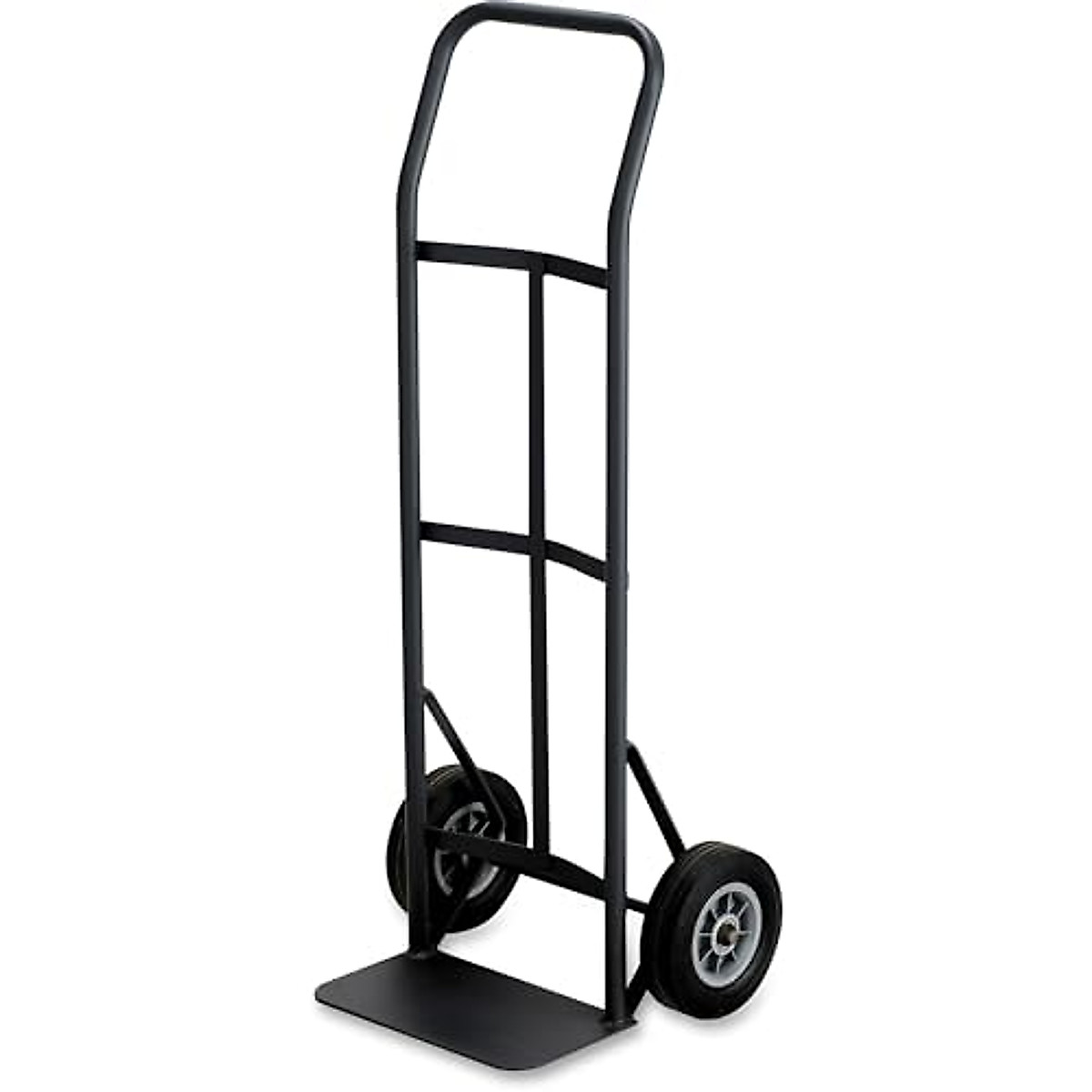 Safco Products Tuff Truck Continuous Handle Hand Truck - 400 lbs. Capacity -Black Powder Coat Finish - With Flow-Back Handle Design - Heavy-Gauge Tubular Steel Frame. For Moving Storage and More