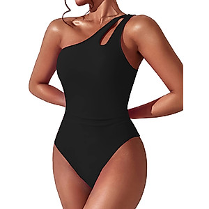 BEILON one piece swimsuit (as1, alpha, l, regular, regular, black)