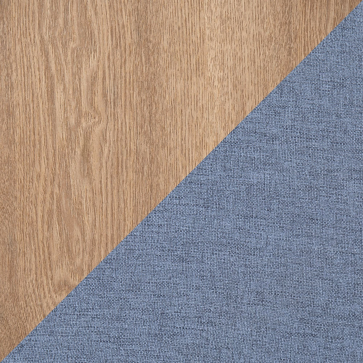 LumiSource Tray Nesting Ottoman Set, Storage Ottoman, Small Ottoman, Round Ottoman Foot Rest, Pouf Ottoman, Foot Stool Ottoman for Living Room, Fabric Ottoman with Storage