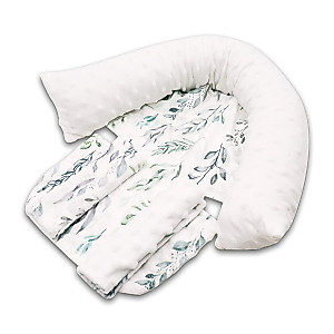 DILIMI Head Support for Car Seat, Head Support and Strap Covers, Carseat Head and Neck Protection (Leaf)