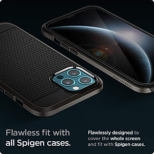 Spigen Tempered Glass Screen Protector [GlasTR EZ FIT] Designed for iPhone 12 Pro Max - Sensor Protection / 2 Pack