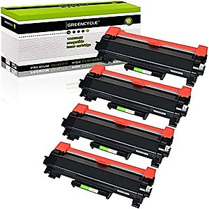 greencycle Compatible Toner Cartridge Replacement for Brother TN760 TN-760 TN730 to Use with HL-L2350DW HL-L2395DW HL-L2390DW HL-L2370DW MFC-L2750DW MFC-L2710DW (Black, 4-Pack)