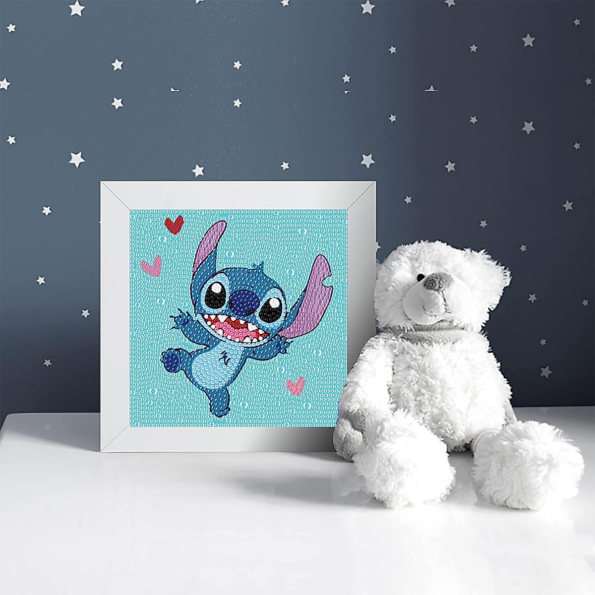 pvoodire 4 Pack Diamond Art Kits for Kids-Diamond Art Kits for Kids,Diamond Art for Kids,Childern Beginners 6x6inch