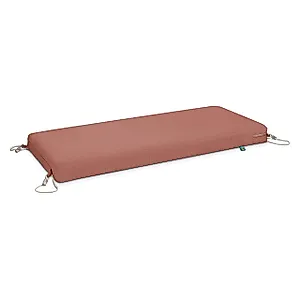 Duck Covers Weekend Water-Resistant Outdoor Bench Cushion, 54 x 18 x 3 Inch, Cedarwood, Patio Furniture Cushions