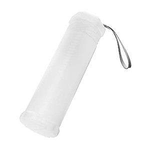 QWORK Extendable Plastic Brush Case Paint Brush Holder, 2 Pack Clear Long Brushes Tube Storage Pencil Pen Holder Container Drawing Tools