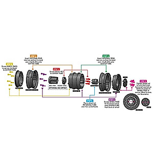 Pro-line Racing 1/10 Carbine Front/Rear 1.9" 12mm Rock Crawler Wheels 2 Black PRO278600