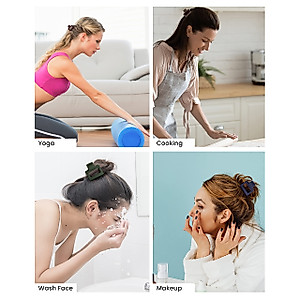 Hair Claw Clips Set - 12 Matte Pieces, Non-Slip Thick and Thin Styles for Thin and Medium Hair, Square Design for Women