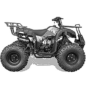 MotoTec Bull 125cc 4-Stroke Kids Gas ATV Black (MT-ATV-Bull-125cc_Black)
