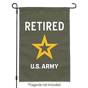 U.S. Army Retired Logo Garden Yard Flag