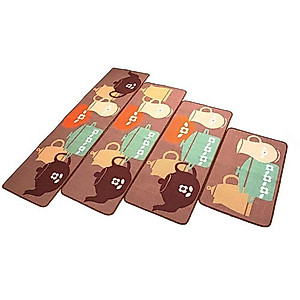 Seamersey Home and Kitchen Rugs 2 Pieces 4 Size Decorative Non-Slip Rubber Backing Doormat Runner Area Mats Sets