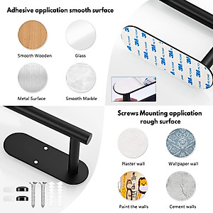 Ablink Paper Towel Holder Under Cabinet, Paper Towel Rack Adhesive and Wall Mounted, Paper Towel Mount 13 Inches 304 Stainless Steel for Kitchen and Bathroom