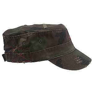 New Army Cadet Adjustable Hat w/Red Star - Camo