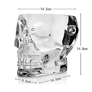 SOSSEG Ice Bucket, Skull Ice Bucket Beer Barrel, Table Mount Wine Bucket, Champagne Bucket Wine Cooler Bar Party Barbecue Cocktail Wedding Multiple (Purple)