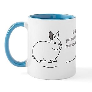 CafePress Oh Well. (Bunnies Chew Cabl Mug Ceramic Coffee Mug, Tea Cup 11 oz