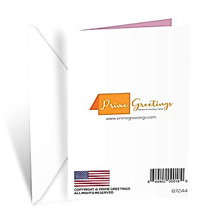 Happy 50th Birthday Card | Made in America | Eco-Friendly | Thick Card Stock with Premium Envelope 5in x 7.75in | Packaged in Protective Mailer | Prime Greetings