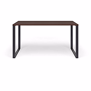 HON Basyx Commercial-Grade Executive Desk, 55", Walnut