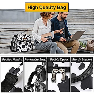 Buringer HOMESPON Insulated Lunch Bag for Women Reusable Lunch Box Cute Cooler Tote with Adjustable Shoulder Strap for Work Picnic or Travel