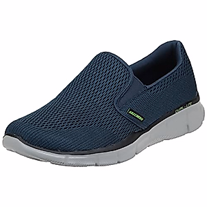Skechers mens Equalizer Double Play Wide Slip On Loafer, Navy, 12 Wide US
