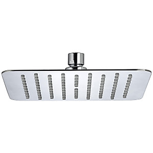 Bristan FH SLSQ01 C 200 mm Slimline Square Fixed Head - Chrome Plated, Rose