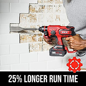 Skil PWRCore 20 Brushless 20V 7/8" Rotary Hammer Kit, Includes 5.0Ah Battery, PWRJump Charger and PWRAssit USB Adapter - RH1704-1A