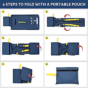 Car Seat Travel Bag for Air Travel, Durable Water Resistant Protector Foldable Infant Carseat Bag Airplane Gate Check Bag with Padded Straps, Stroller Bag for Airplane, for Safe & Secure Car Seat