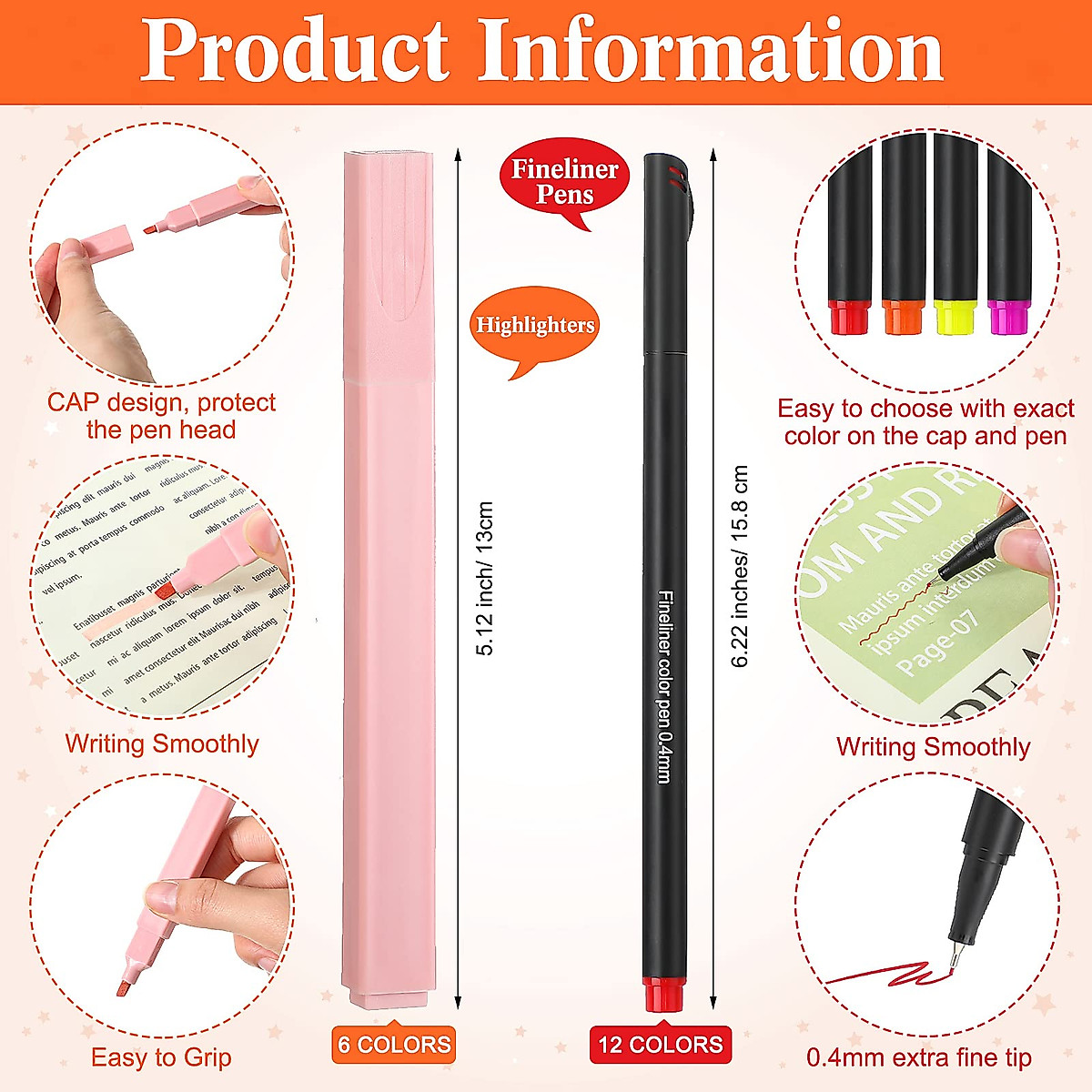 Geelin 19 Pcs Bible Wedding Guestbook Sign and Pens Set Greenery Wooden Standing Sign Bible Guest Book Sign 6 Highlighters for Bible Pages 12 Fine Point Pens for Baby Shower Bridal Shower Party