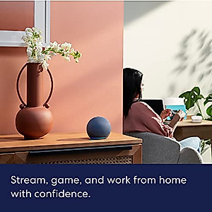 Echo Dot (5th Gen) Glacier White with eero Mesh Wifi Router