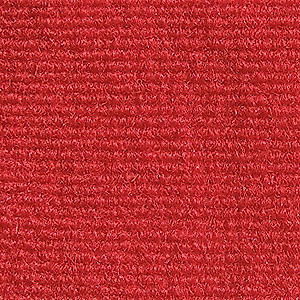 House, Home and More Indoor Outdoor Carpet with Rubber Marine Backing - Red - 6 Feet x 10 Feet