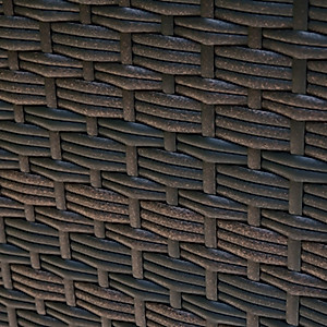 Signature Design by Ashley Windglow Outdoor Lounge Chair with Cushion, 34" W x 31" D x 37" H, Blue & Dark Brown