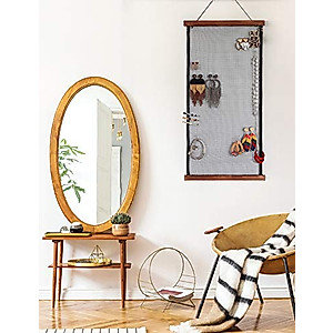 Earring Organizer Wall Monut Earring Holder Display Hanging Jewelry Organizer for Studs Dangle Earrings and Necklaces Holder Rack for Women Girl Gift