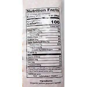 Preferred Popcorn Organic Popcorn, 28 Ounce bag, Pack of 4, 30 Servings Per Bag