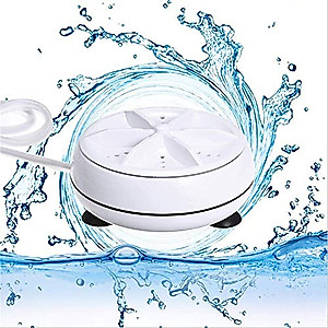 Mini Washing Machine Portable Ultrasonic Turbine Sterilization Removes Dirt Washer USB Cable for Travel Home Business Trip