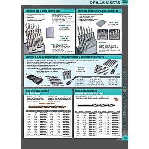 HHIP 5000-0001 TiN Coated HSS Drill Set, 29 Piece, 1/16"-1/2"