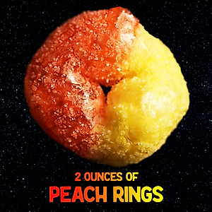 Freeze Dried Candy Variety Pack - Small Sample Pack with 4 Kinds of Freeze Dried Candy - Freeze Dried Cosmic Crunchies, Peach Rings, Moon Clouds and Caramel Apple Comets Shipped in Box for Protection