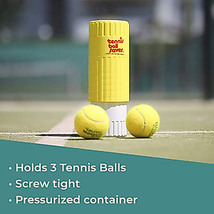 Gexco Tennis Ball Saver - Pressurized Tennis Ball Storage That Keeps Balls Bouncing Like New