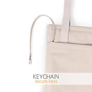 FNOLIA Laptop Tote, 2-in-1 Tote Backpack, Convertible Water-resistant Bag for Office, College, Travel, fit for 14 inches laptop, Gift for co-workers, teachers Beige