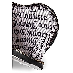 Juicy Couture Shear Genius Heart Zip Around Metallic Silver One Size