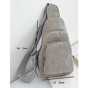 Crossbody Bags for Women Corduroy Sling Bag Shoulder Bag Sling Backpack Tote Handbag Fashion Hobo Bag 2023