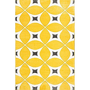 nuLOOM Gabriela Contemporary Trellis Area Rug, 5x8, Sunflower