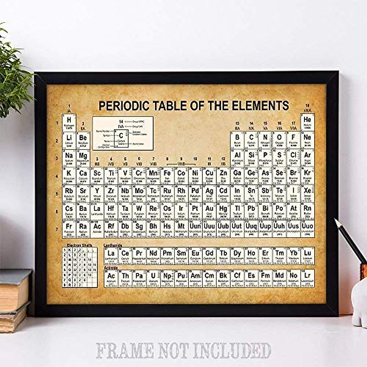 Periodic Table of Elements - 11x14 Unframed Art Print - Makes a Great Chemistry Classroom and Laboratory Decor and Gift Under $15 for Scientists, Teachers and Students